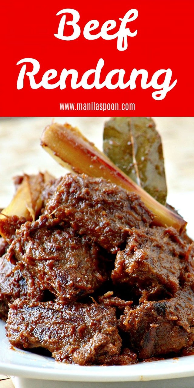 Beef Rendang - Manila Spoon