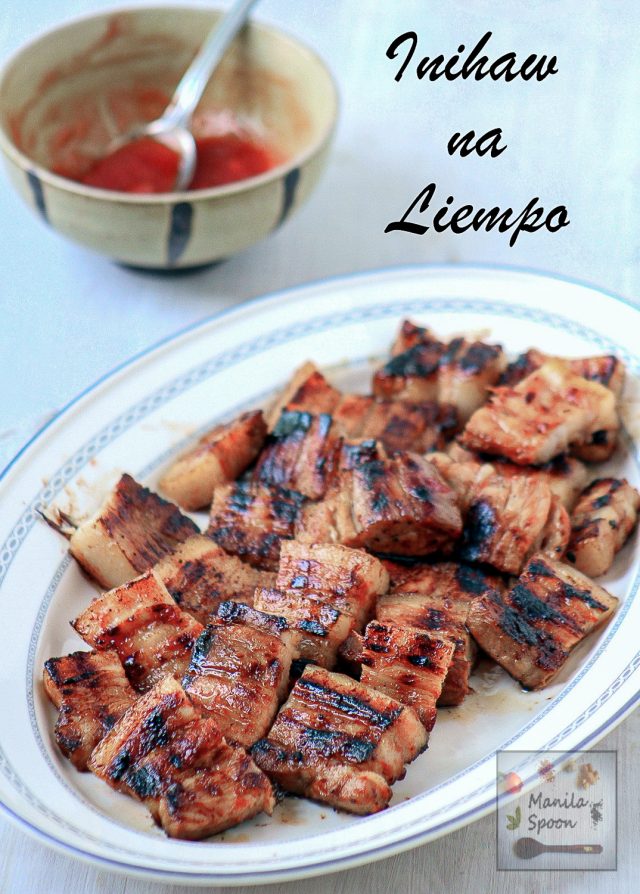 Inihaw na Liempo (Grilled Pinoy Pork Belly Barbecue) - Manila Spoon