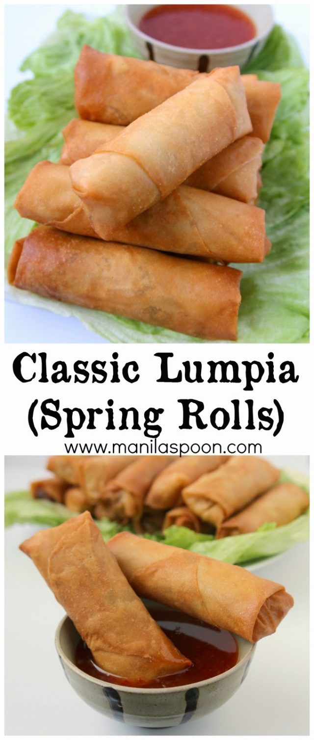 Lumpia (Filipino Vegetarian Spring Rolls) - Manila Spoon