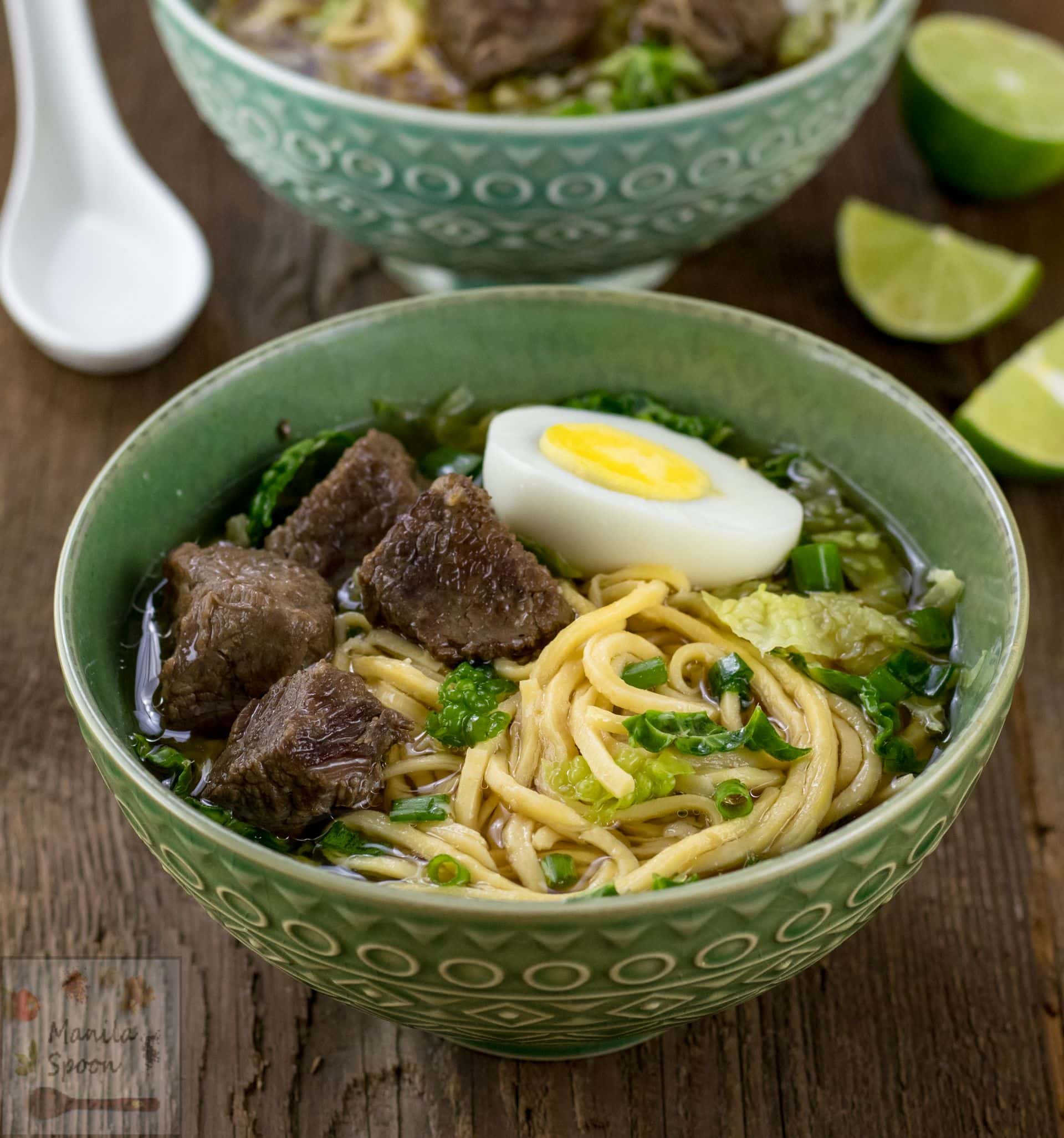 Beef Pares Mami (Filipino Noodle Soup) - Manila Spoon