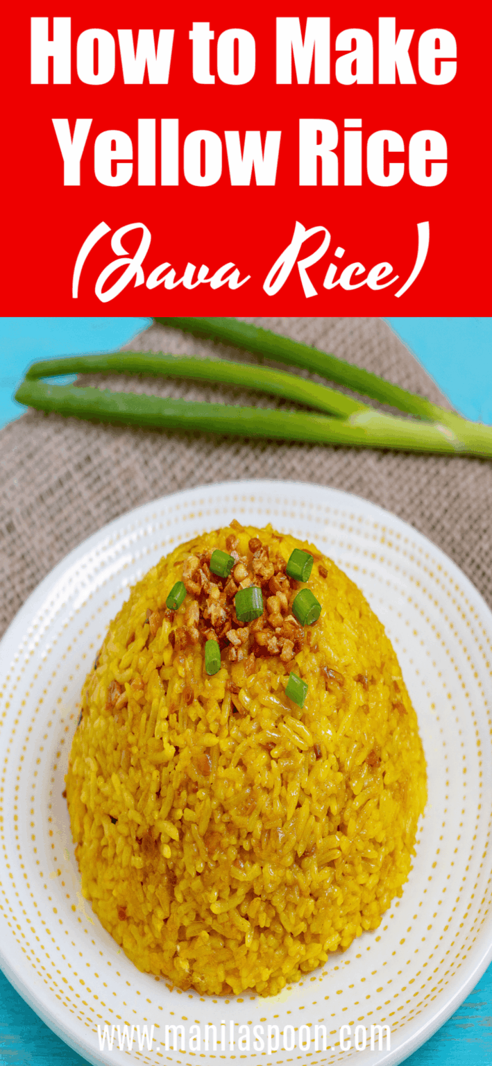 How to Make Yellow Fried Rice (Java Rice) - Manila Spoon