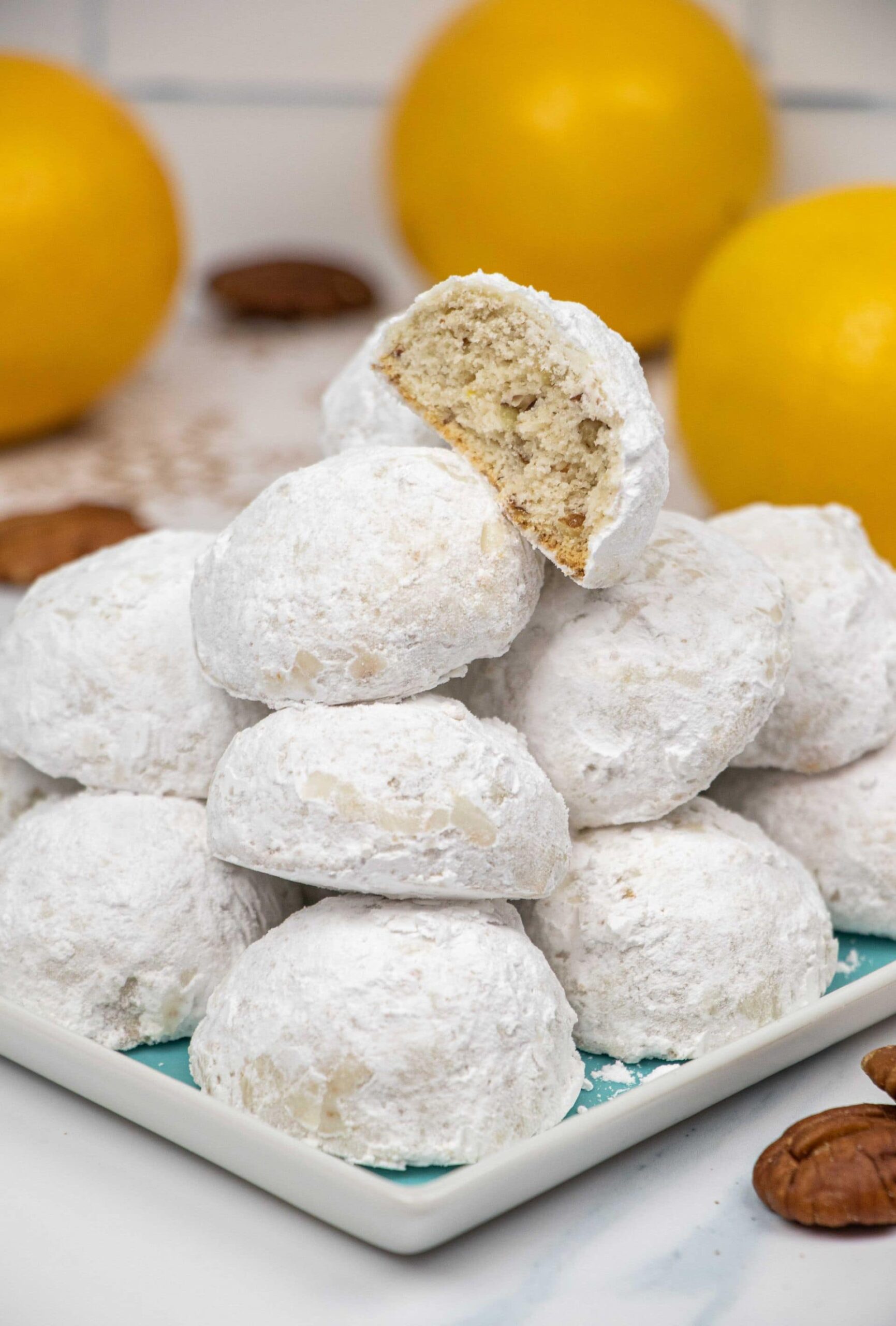 Lemon Pecan Snowball Cookies - Manila Spoon