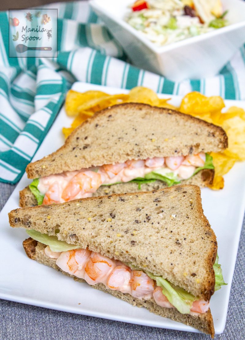 How to Make Yummy Prawn or Shrimp Mayonnaise Sandwich - Manila Spoon