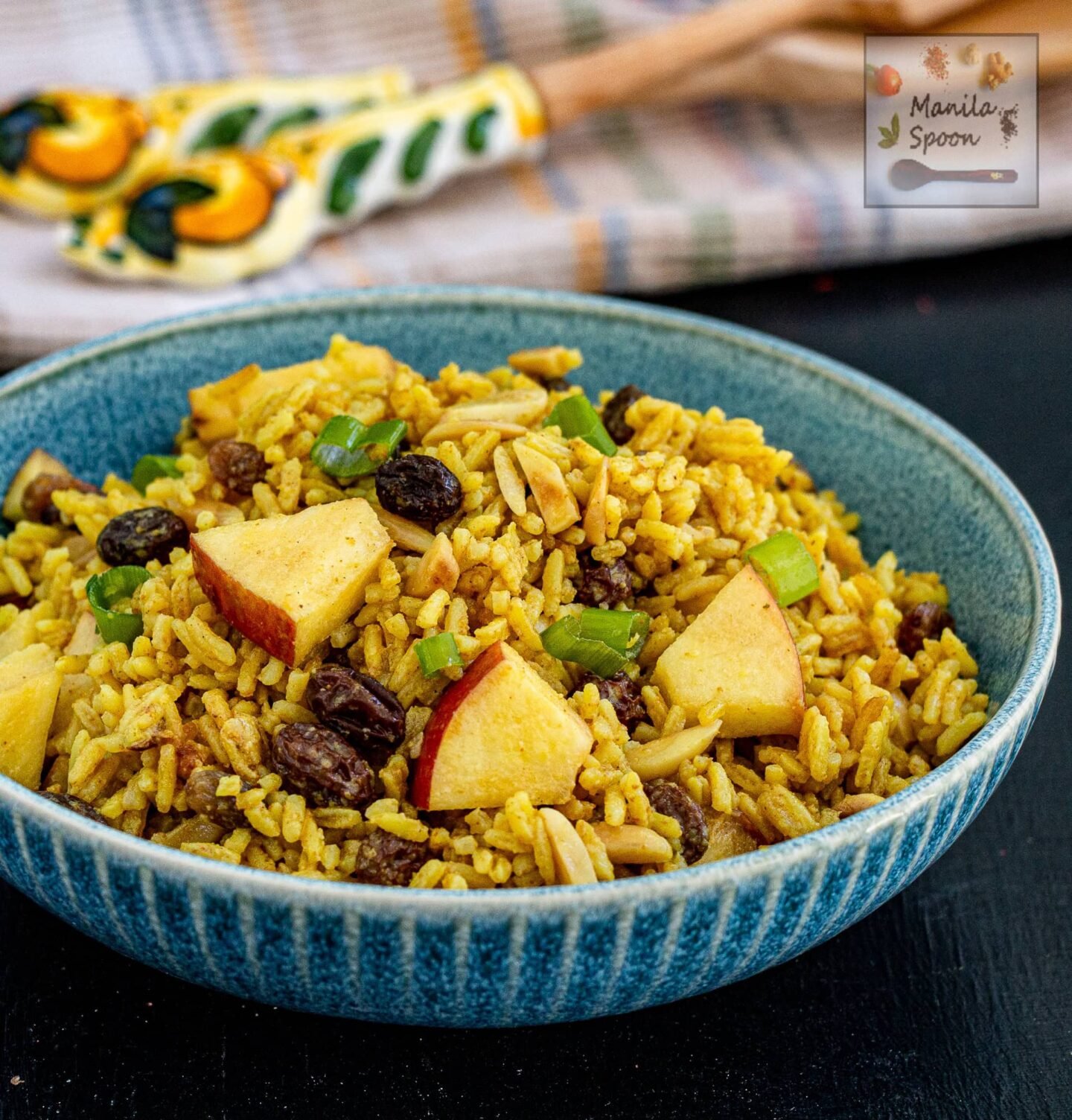 Curried Rice Salad with Apples and Raisins - Manila Spoon