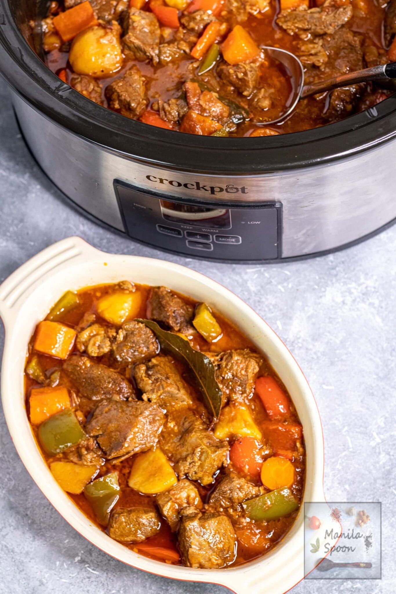 Slow Cooker Beef Mechado - Manila Spoon