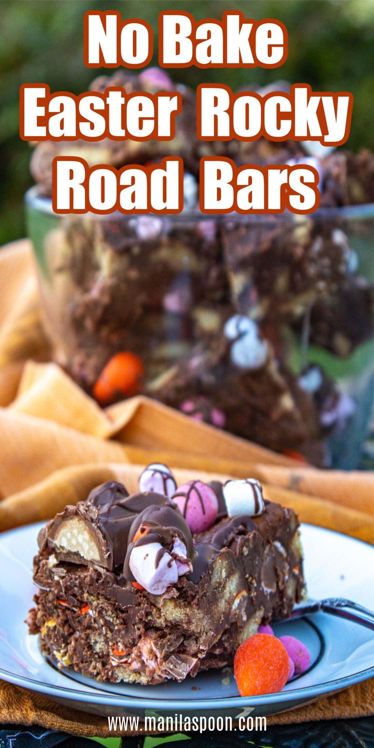 No-Bake Easter Rocky Road Bars - Manila Spoon