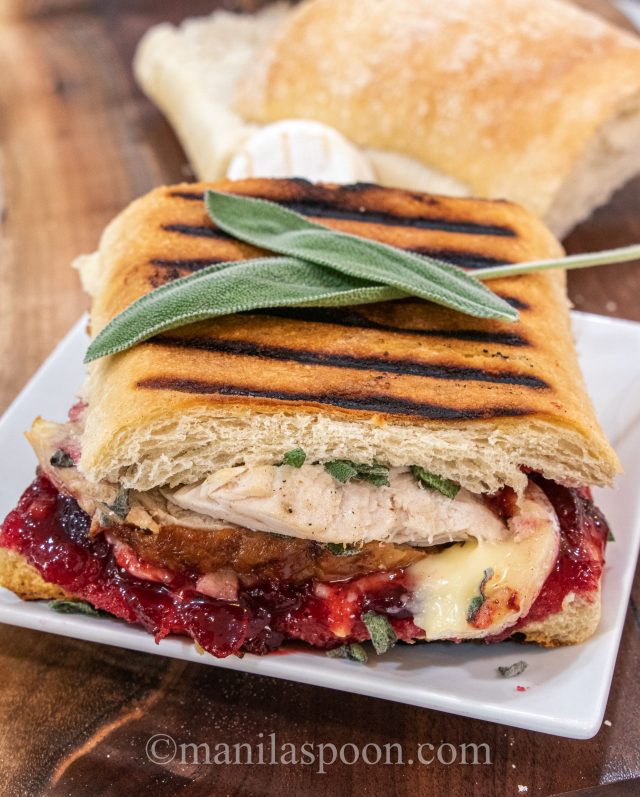 Turkey, Brie & Cranberry Grilled Sandwich - Manila Spoon