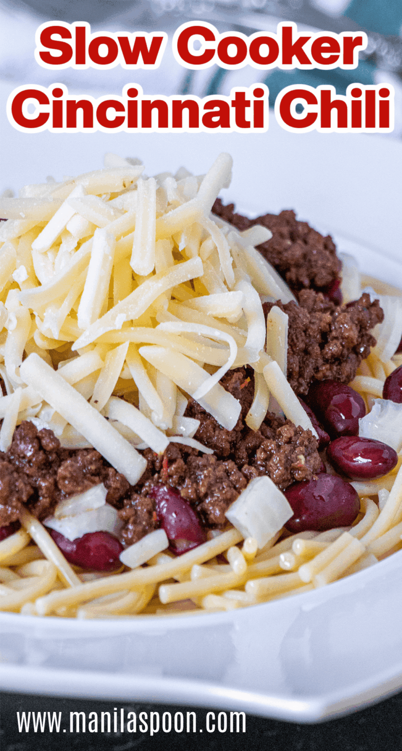 Slow Cooker Cincinnati Style Chili - Manila Spoon