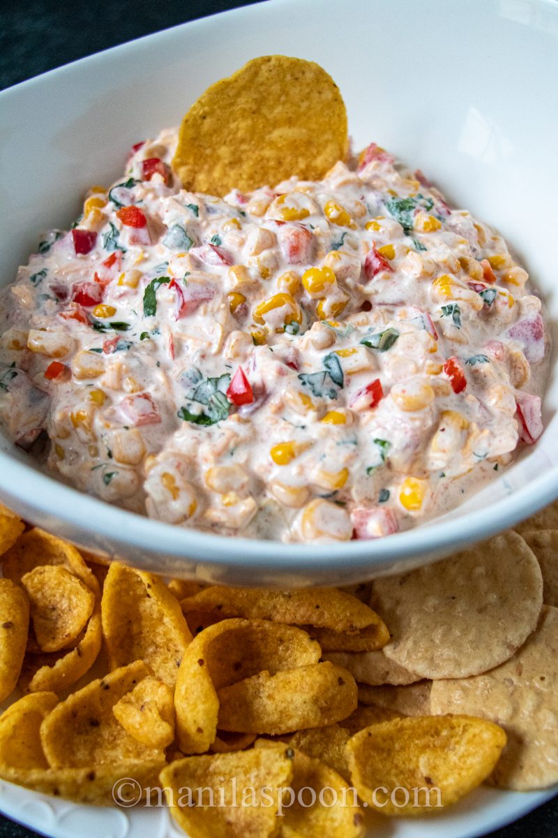 Easy Creamy Corn Dip (aka Crack Corn Dip) - Manila Spoon