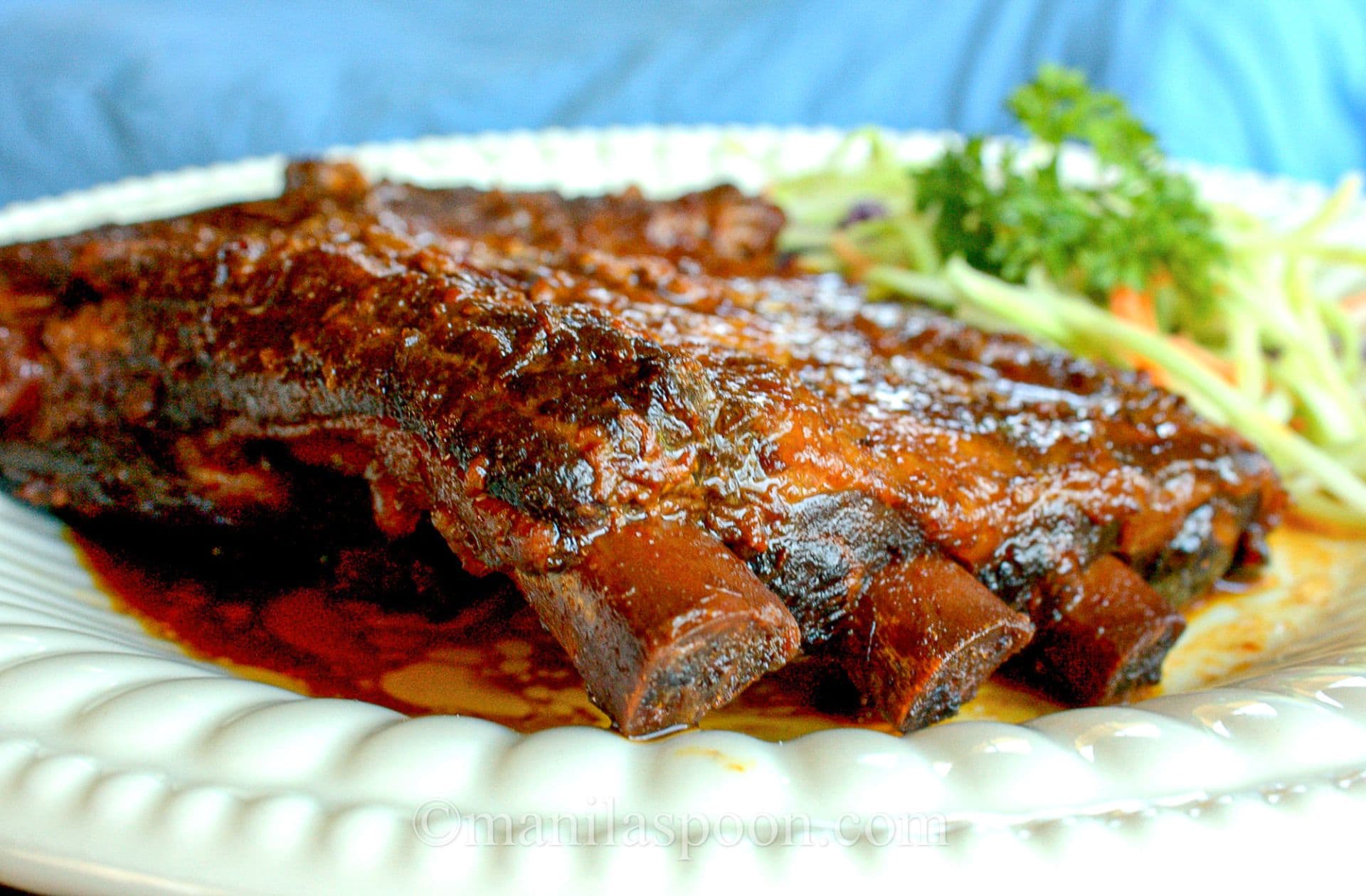 Slow Cooker Asian Barbecue Ribs - Manila Spoon