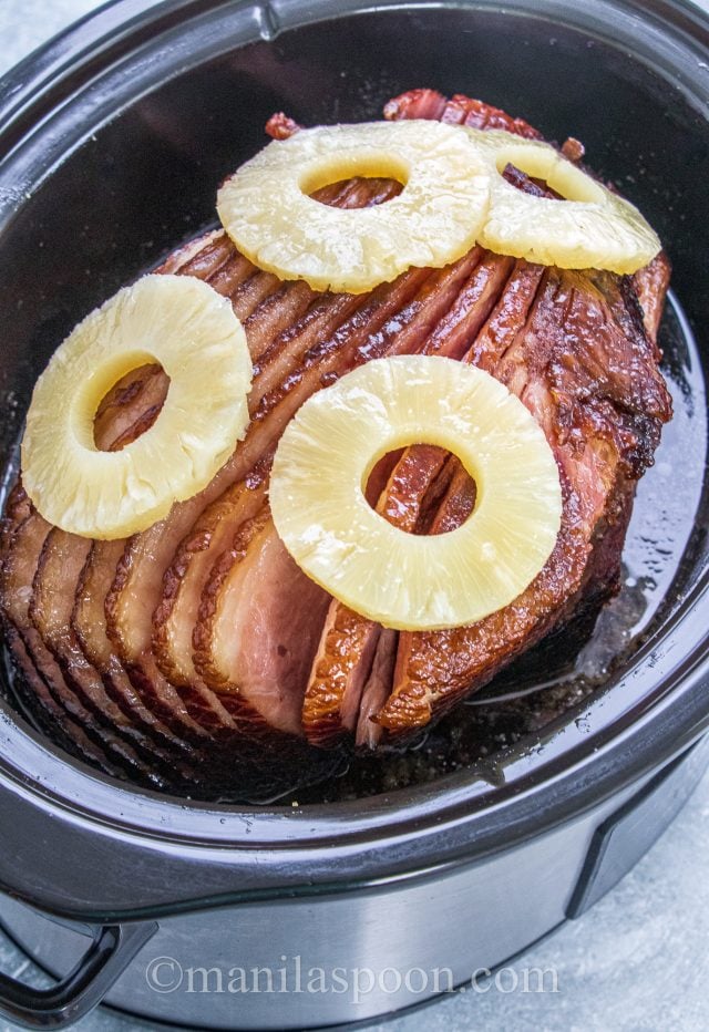 Easy Slow Cooker Ham - Manila Spoon