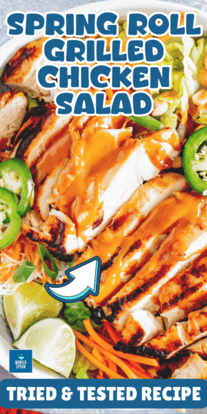 Spring Roll Grilled Chicken Salad - Manila Spoon