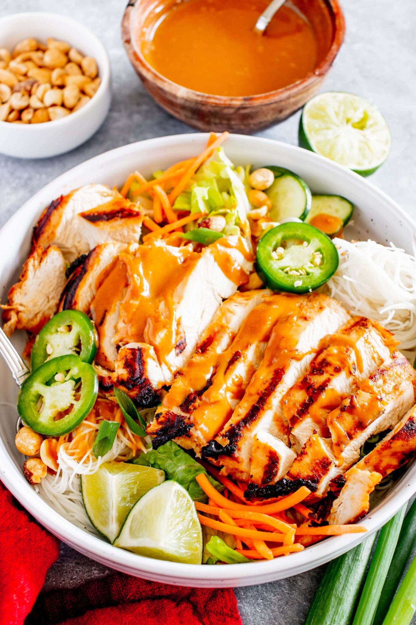 Spring Roll Grilled Chicken Salad - Manila Spoon