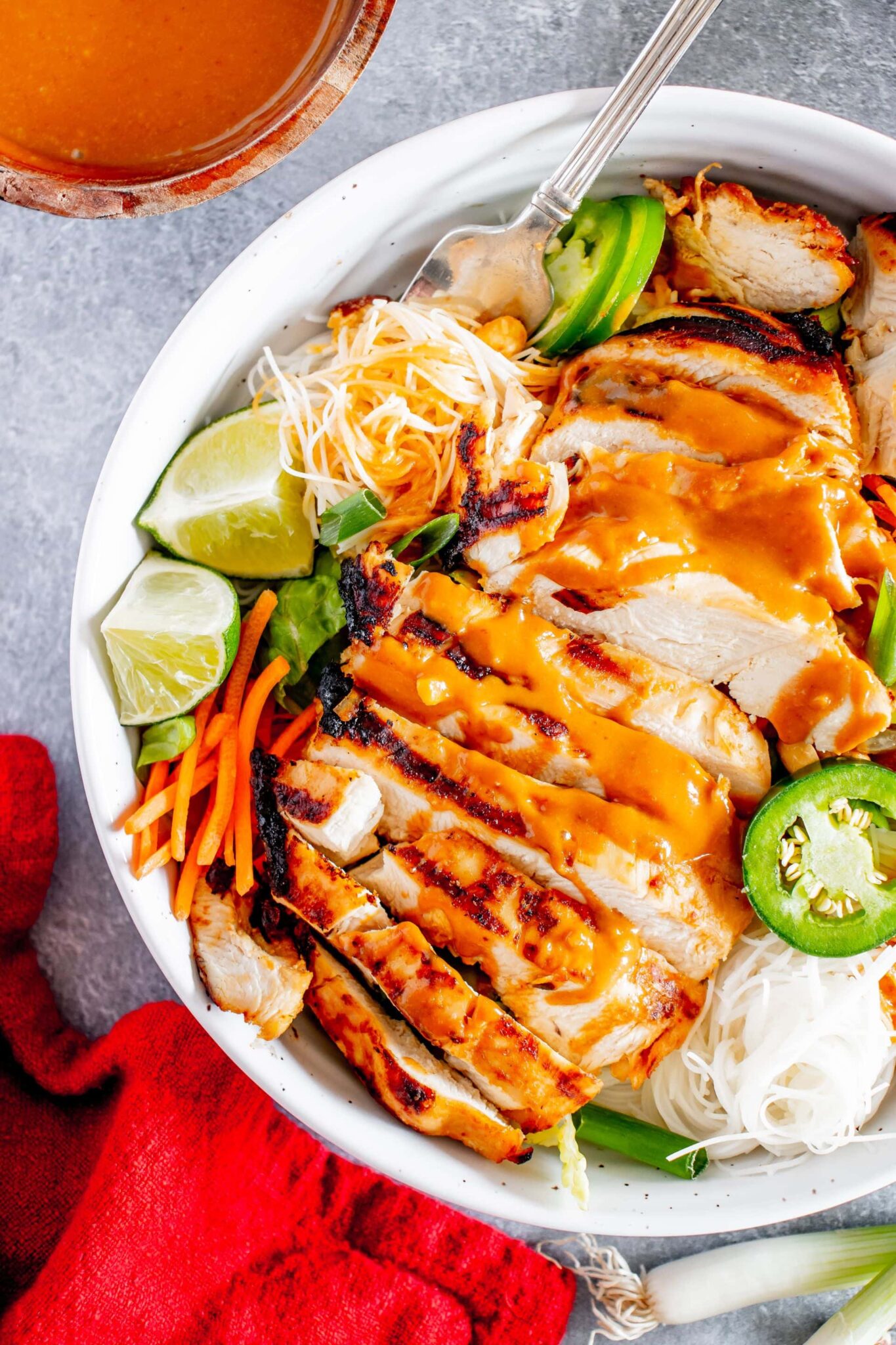 Spring Roll Grilled Chicken Salad - Manila Spoon