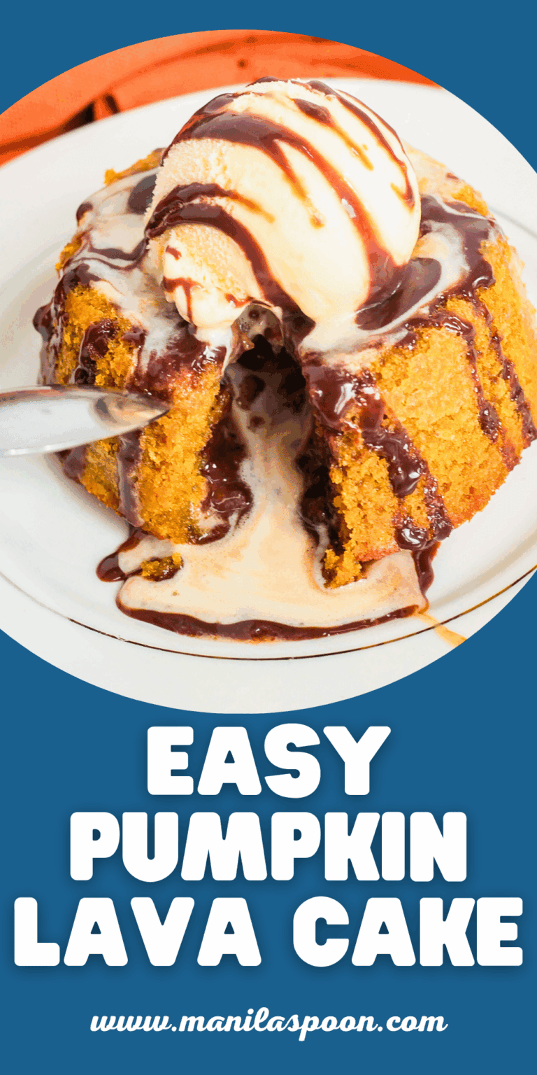 Easy Pumpkin Lava Cake - Manila Spoon