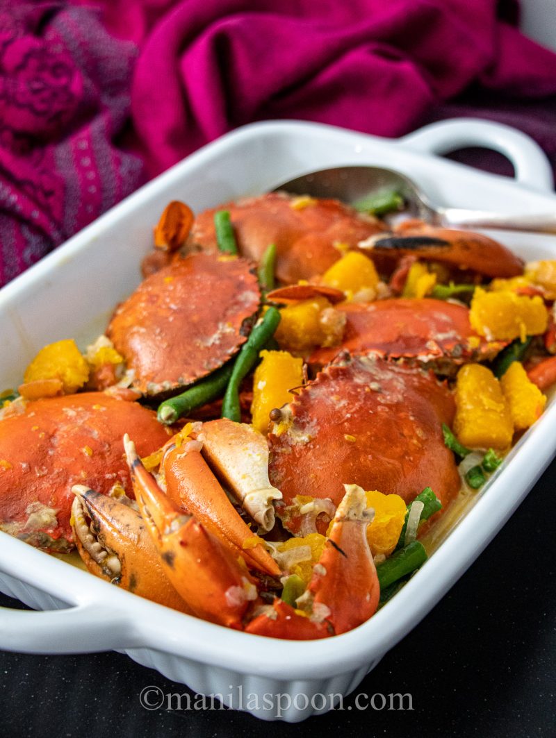 Crab Cooked in Coconut Milk (Ginataang Alimango with Sitaw at Kalabasa ...