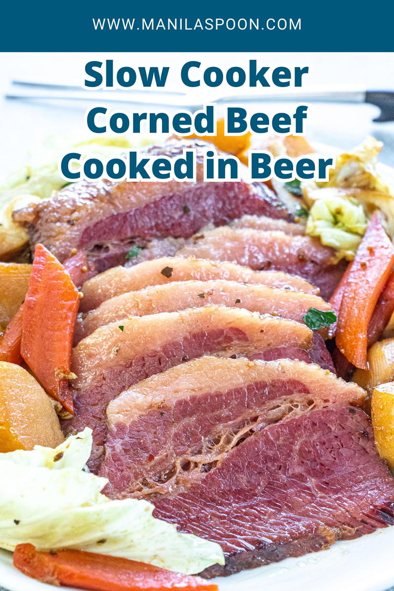 Slow Cooker Guinness Corned Beef - Manila Spoon