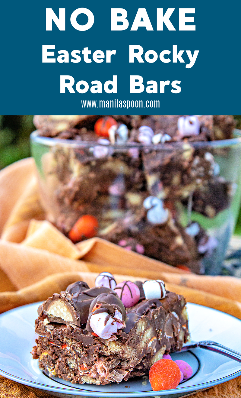 No-Bake Easter Rocky Road Bars - Manila Spoon