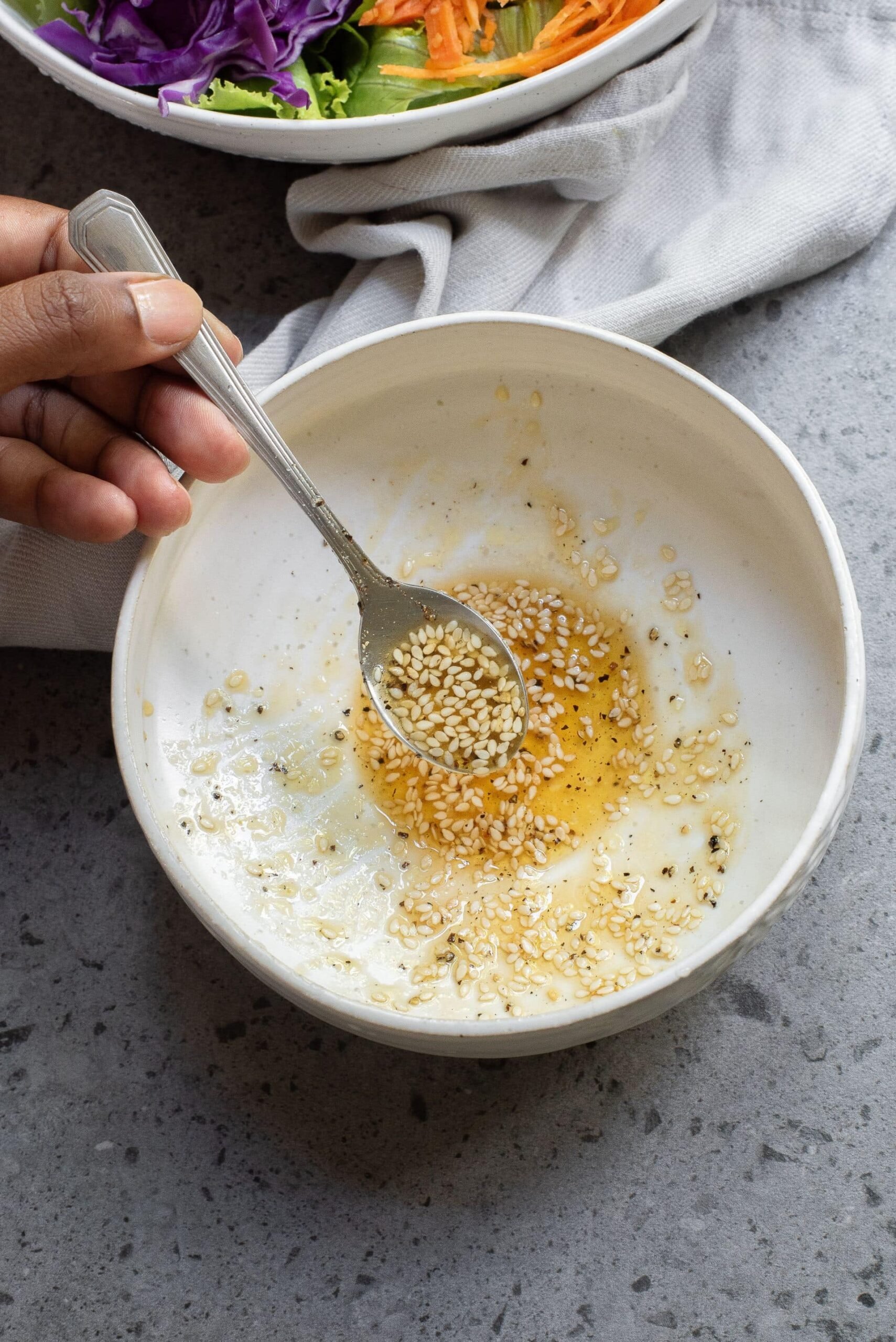 Easy Asian Salad with Sesame Dressing - Manila Spoon