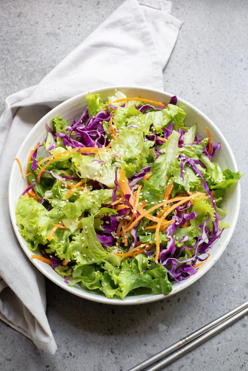 Easy Asian Salad with Sesame Dressing - Manila Spoon