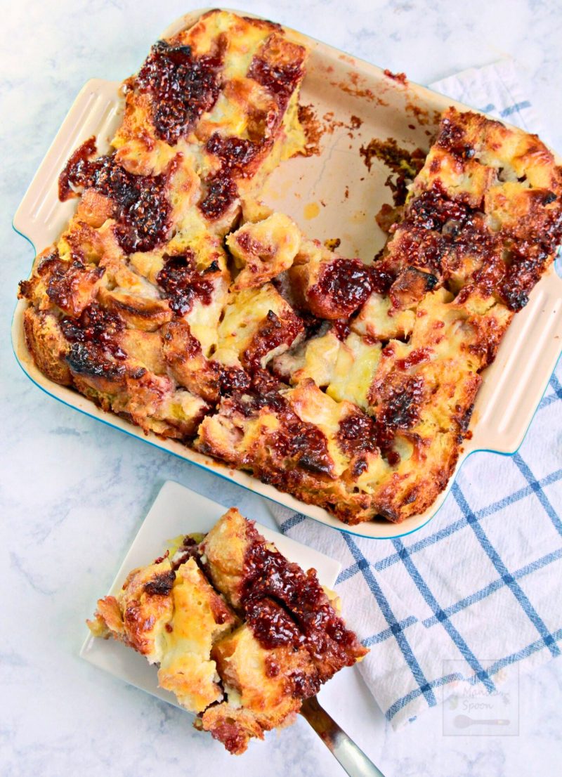 Strawberry and Mascarpone Bread Pudding - Manila Spoon