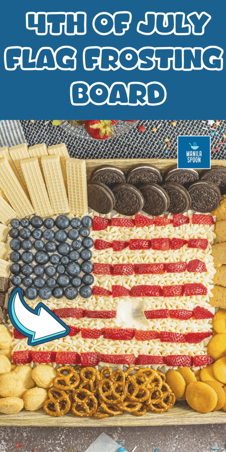 4th of July (Independence Day) Flag Frosting Board - Manila Spoon