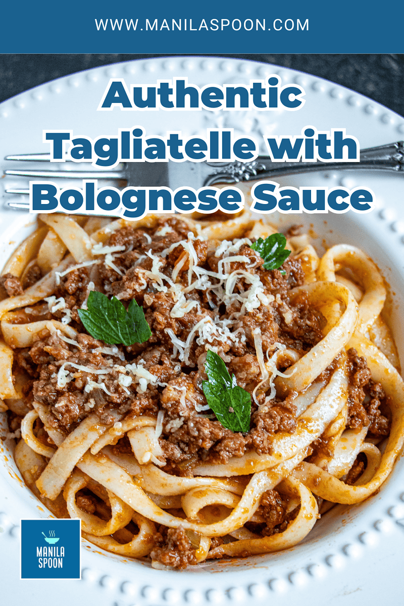 Authentic Tagliatelle with Bolognese Sauce (Tagliatelle al Ragù alla ...