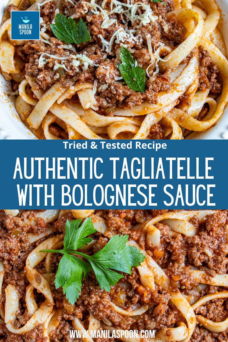 Authentic Tagliatelle with Bolognese Sauce (Tagliatelle al Ragù alla ...